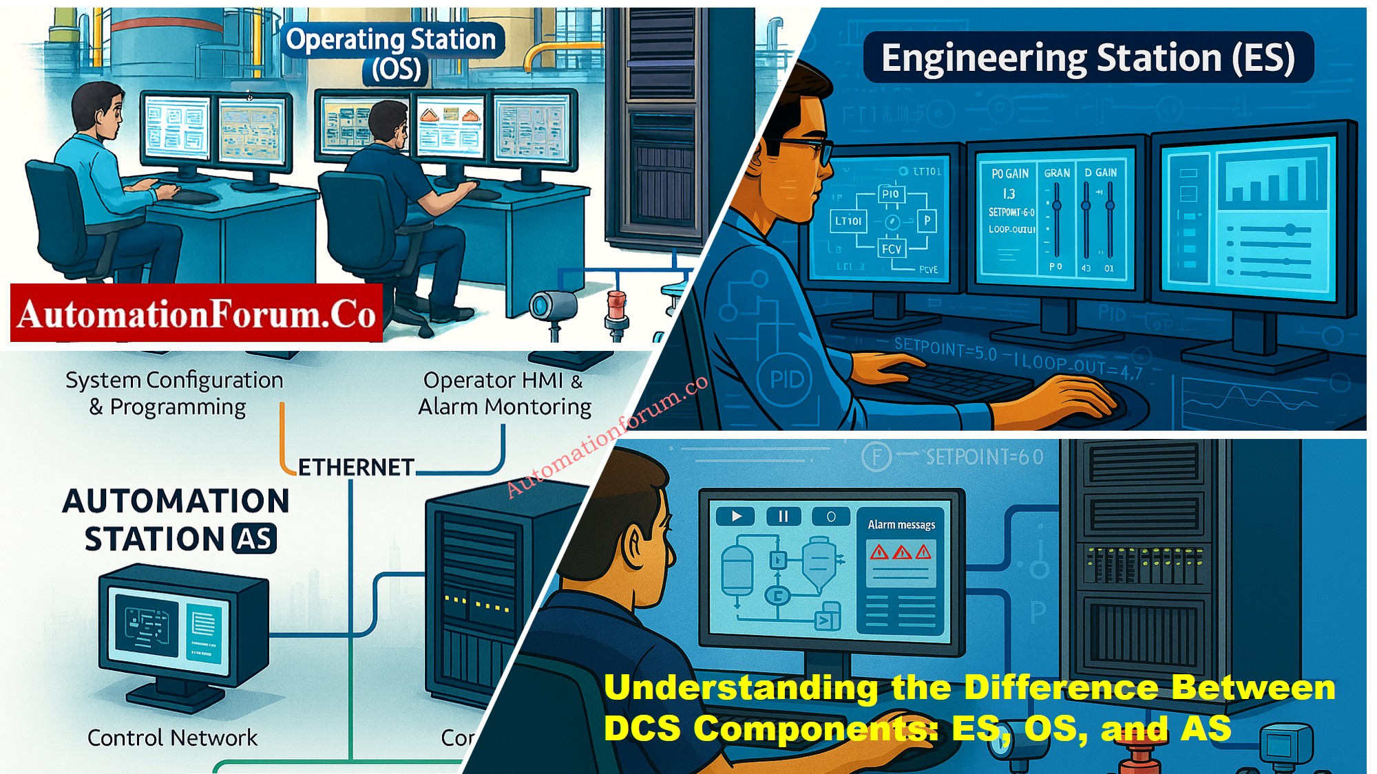 Understanding the Difference Between DCS Components – ES, OS, and AS Explained