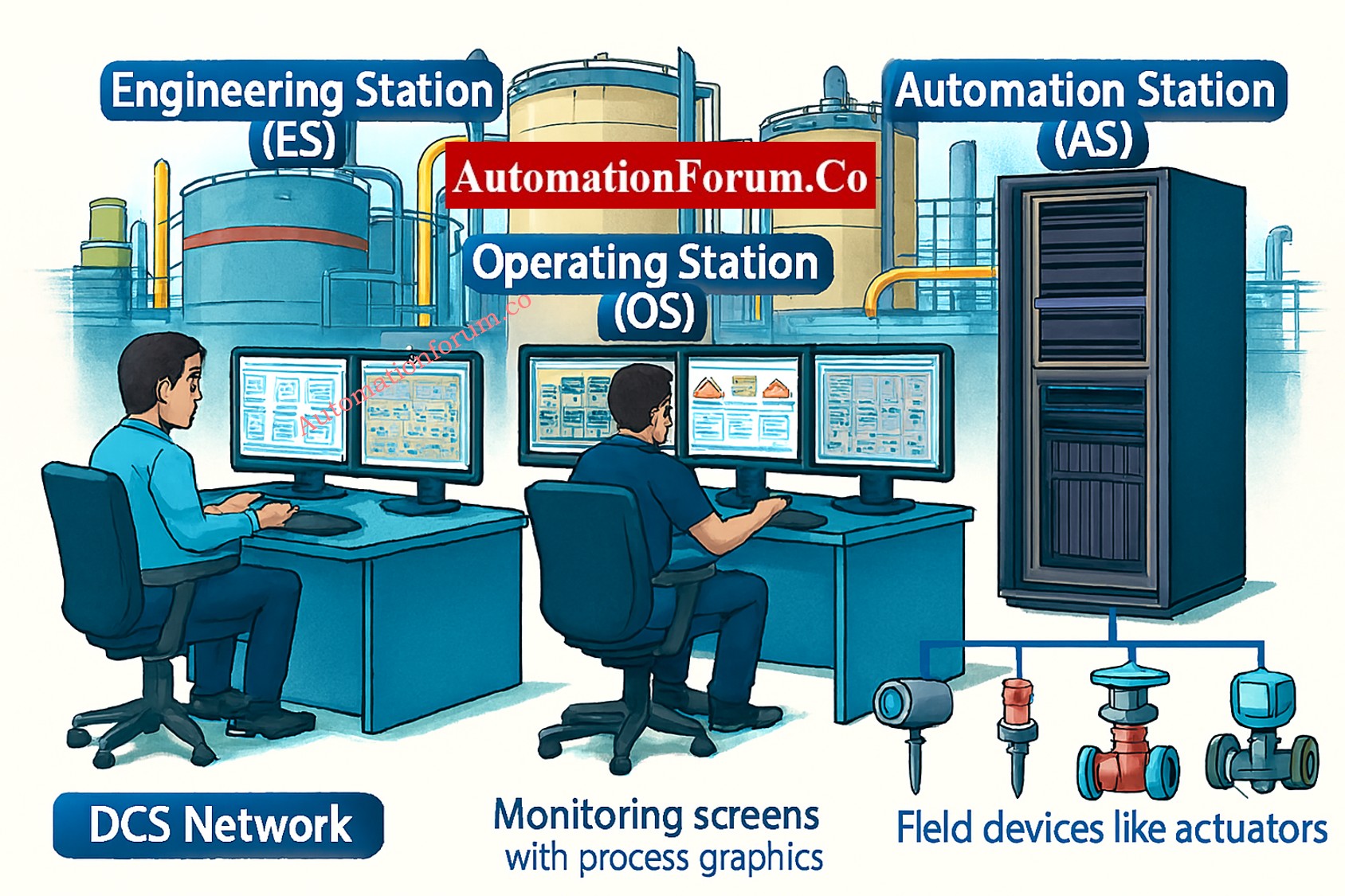Understanding the Difference Between DCS Components – ES, OS, and AS Explained