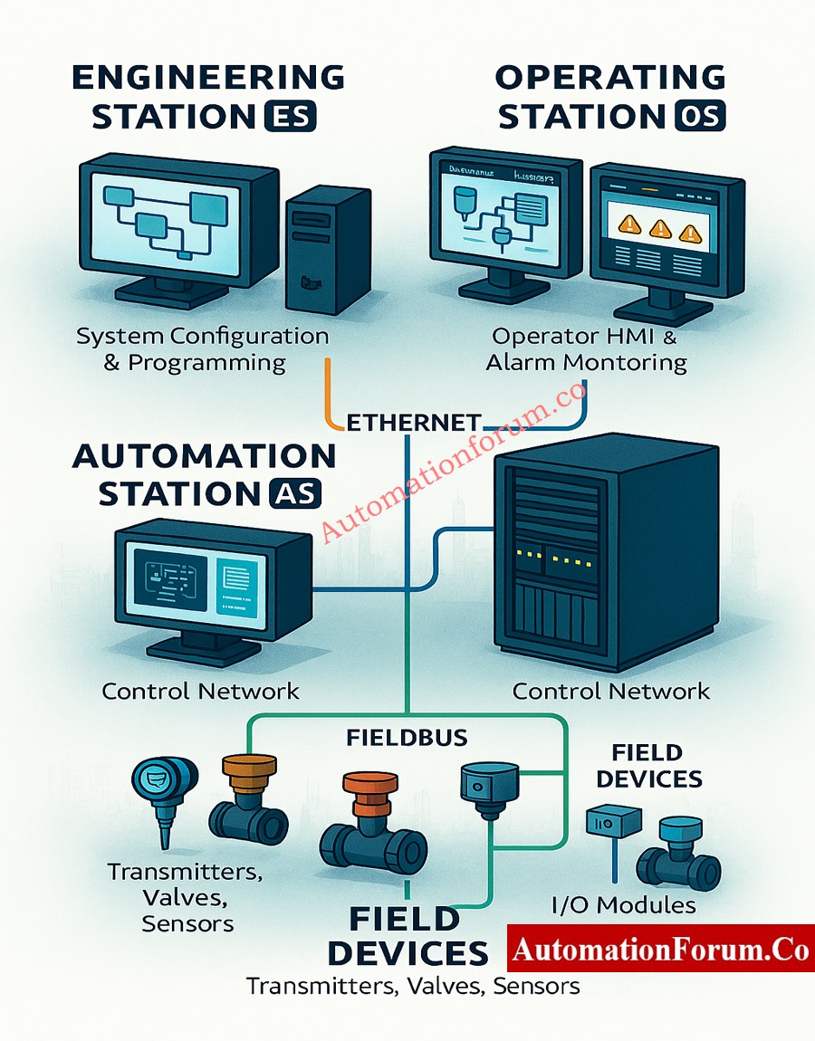 Understanding the Difference Between DCS Components – ES, OS, and AS Explained
