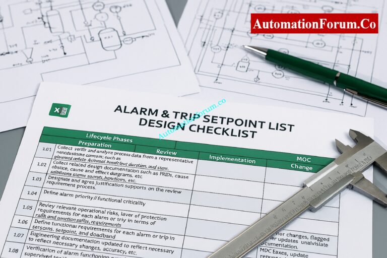 Alarm & Trip Setpoint List in Instrumentation Engineering | Complete ...