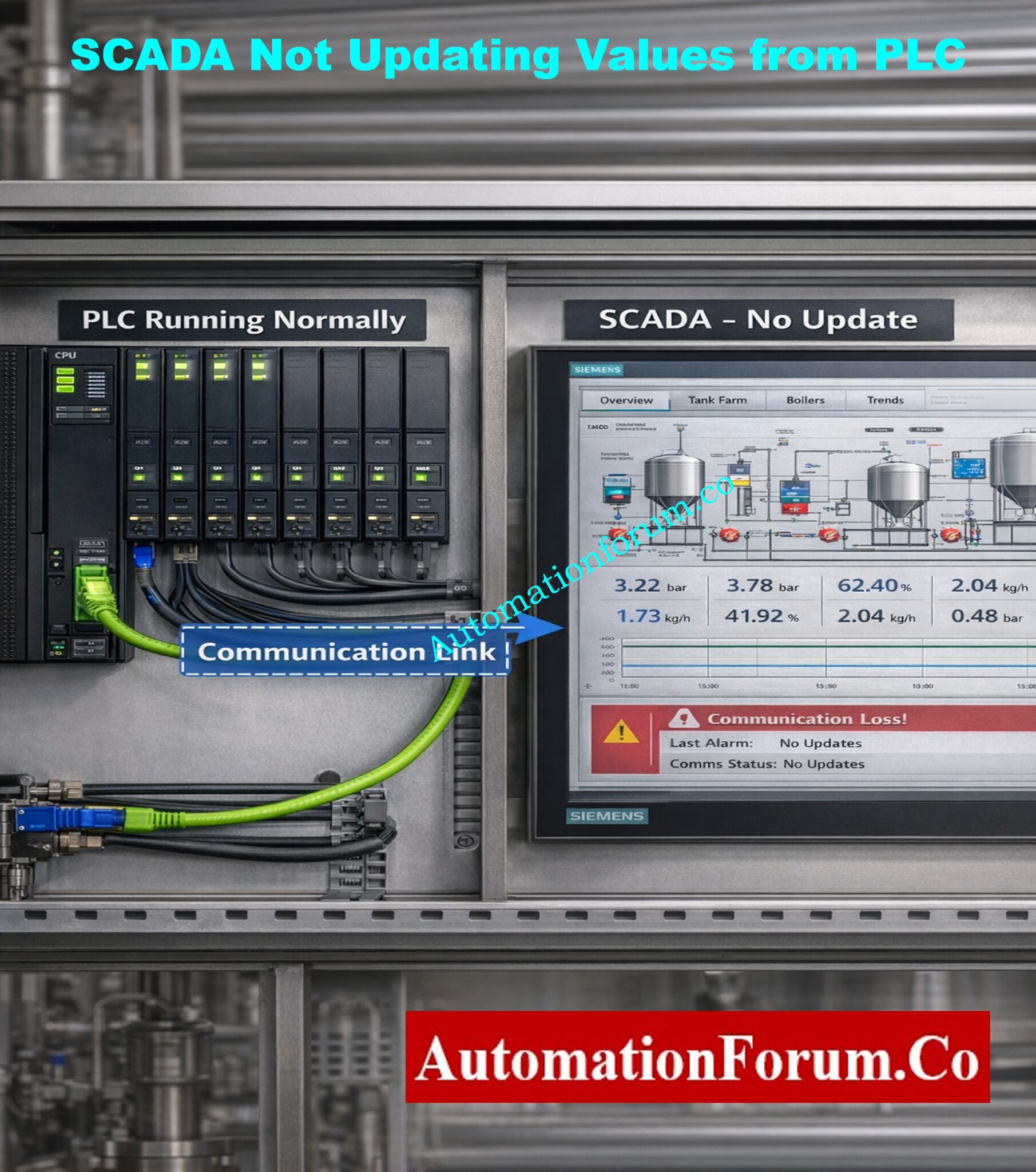 SCADA Communication Problems and Solutions | PLC-SCADA Troubleshooting ...