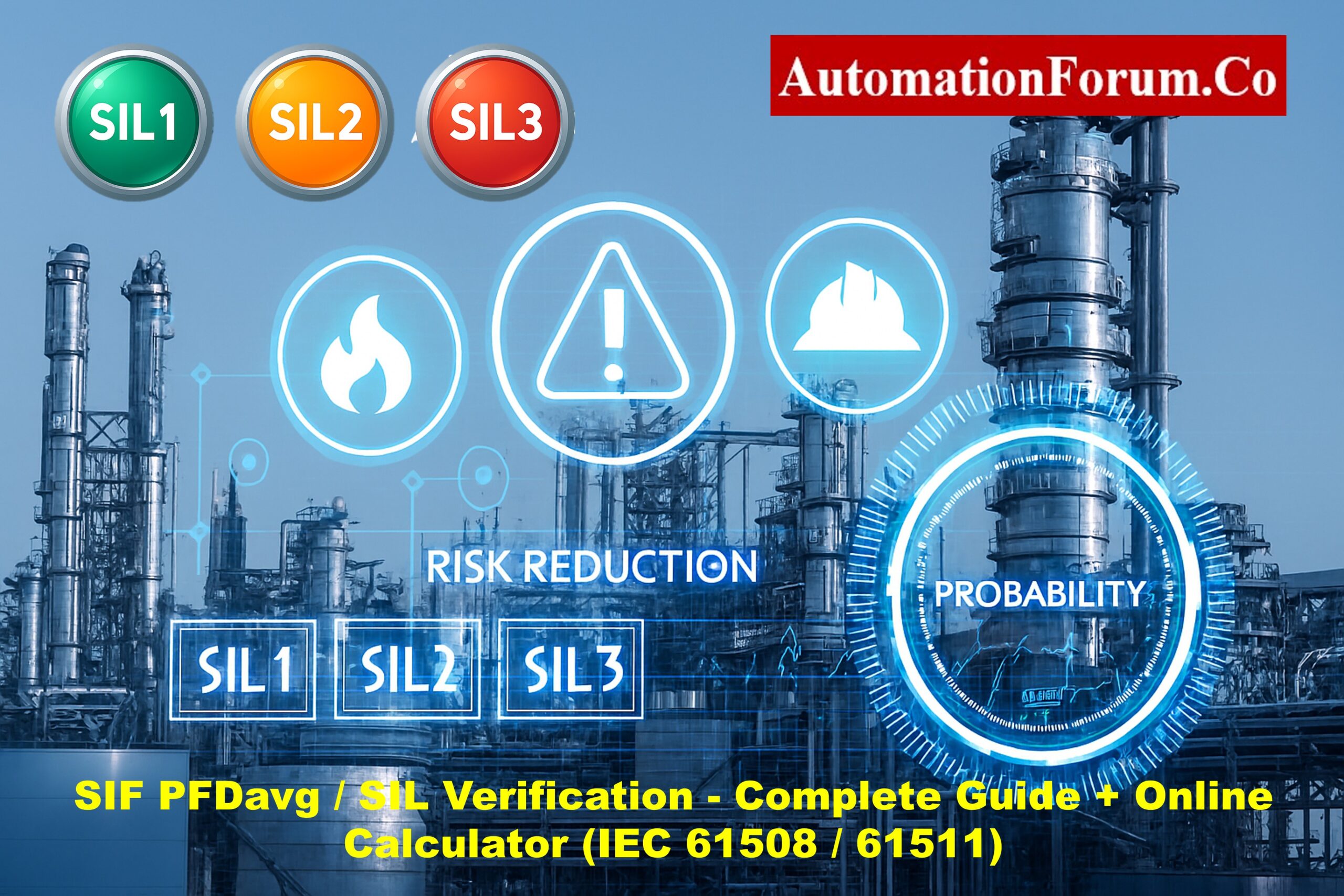 SIF PFDavg Calculator – SIL Verification Tool (IEC 61508 / 61511)