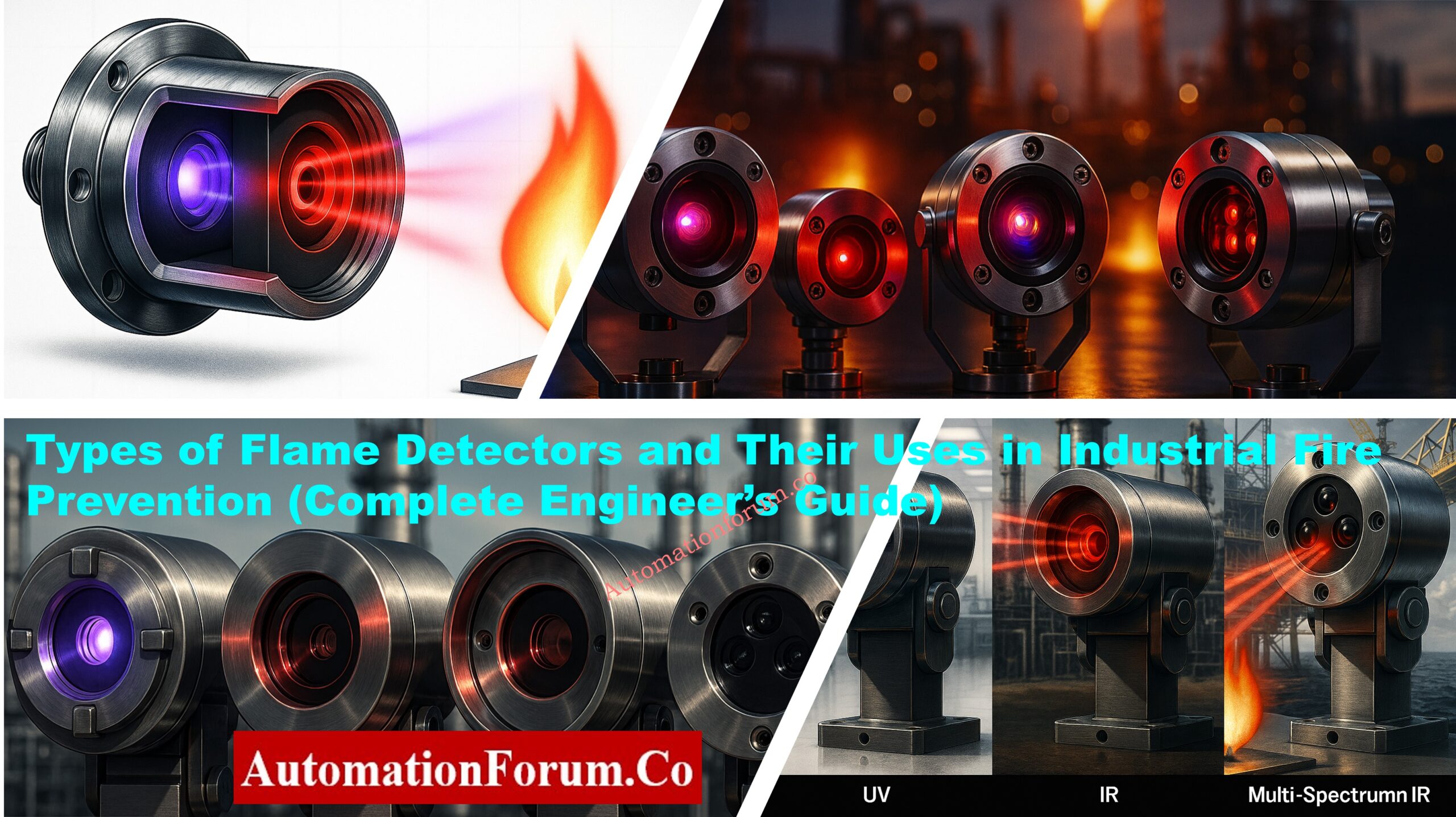 Types of Flame Detectors: UV, IR, UV/IR & MSIR | Complete Engineer’s Guide
