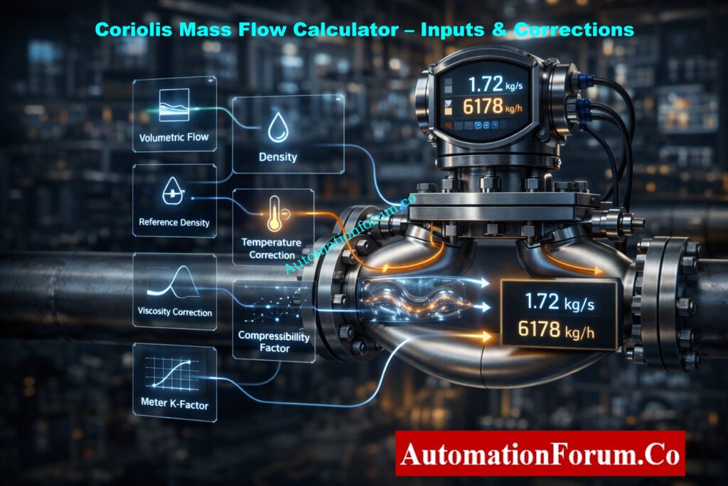 Coriolis Mass Flow Calculator | Mass Flow Calculation Guide for Engineers