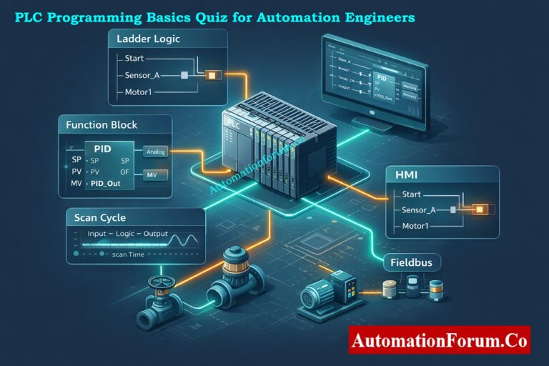 PLC Programming Basics Quiz for Automation Engineers | 25 MCQs