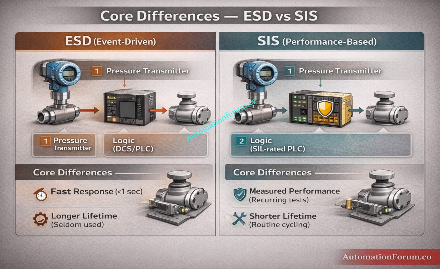 Difference Between ESD and SIS: Practical Guide with Real Industry Examples