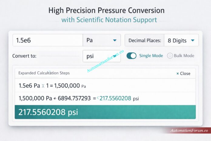 Pressure Unit Converter - ISO & NIST Compliant Calculator for Engineers