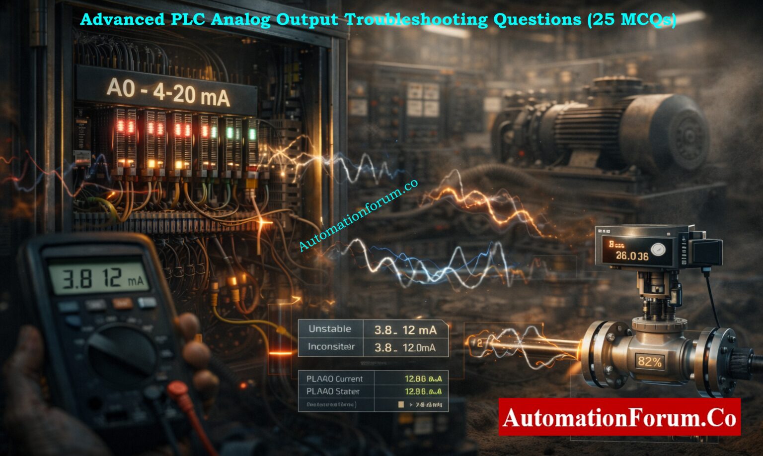 PLC Analog Output Troubleshooting Quiz | 4–20 mA AO Faults