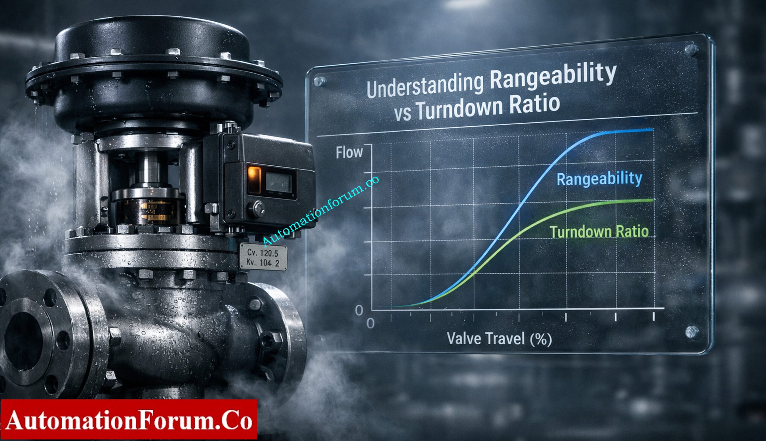 Rangeability vs Turndown Ratio in Control Valve Selection