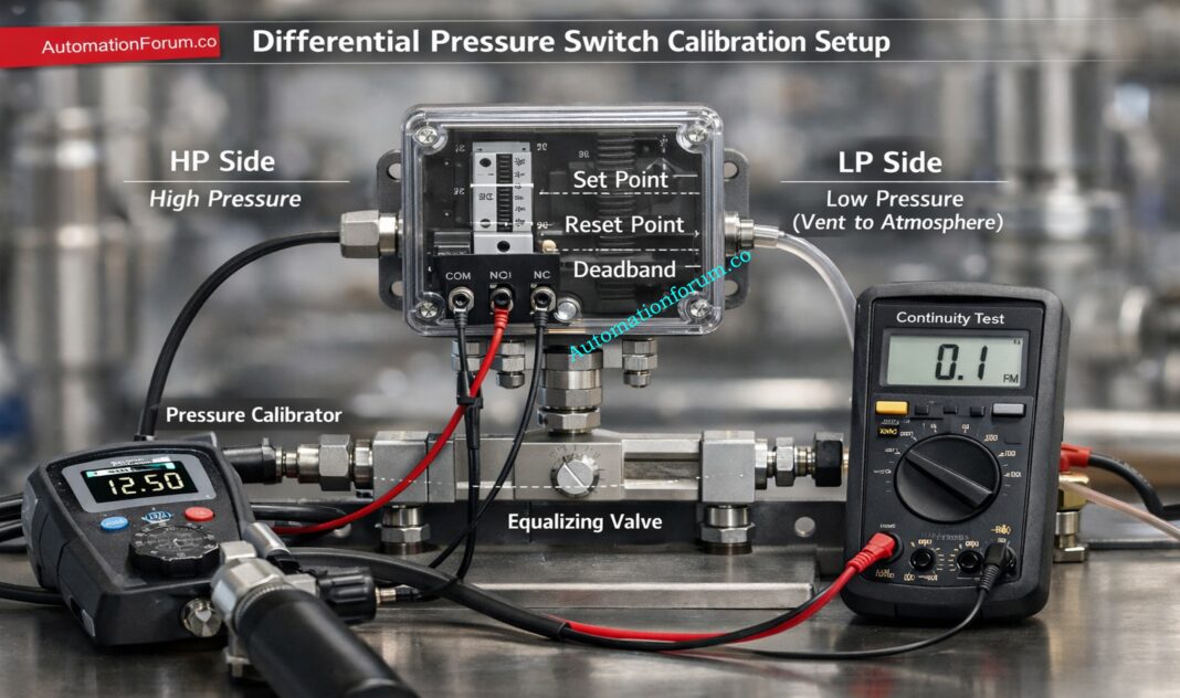 Differential Pressure Switch Calibration Procedure | DP Switch Setup ...