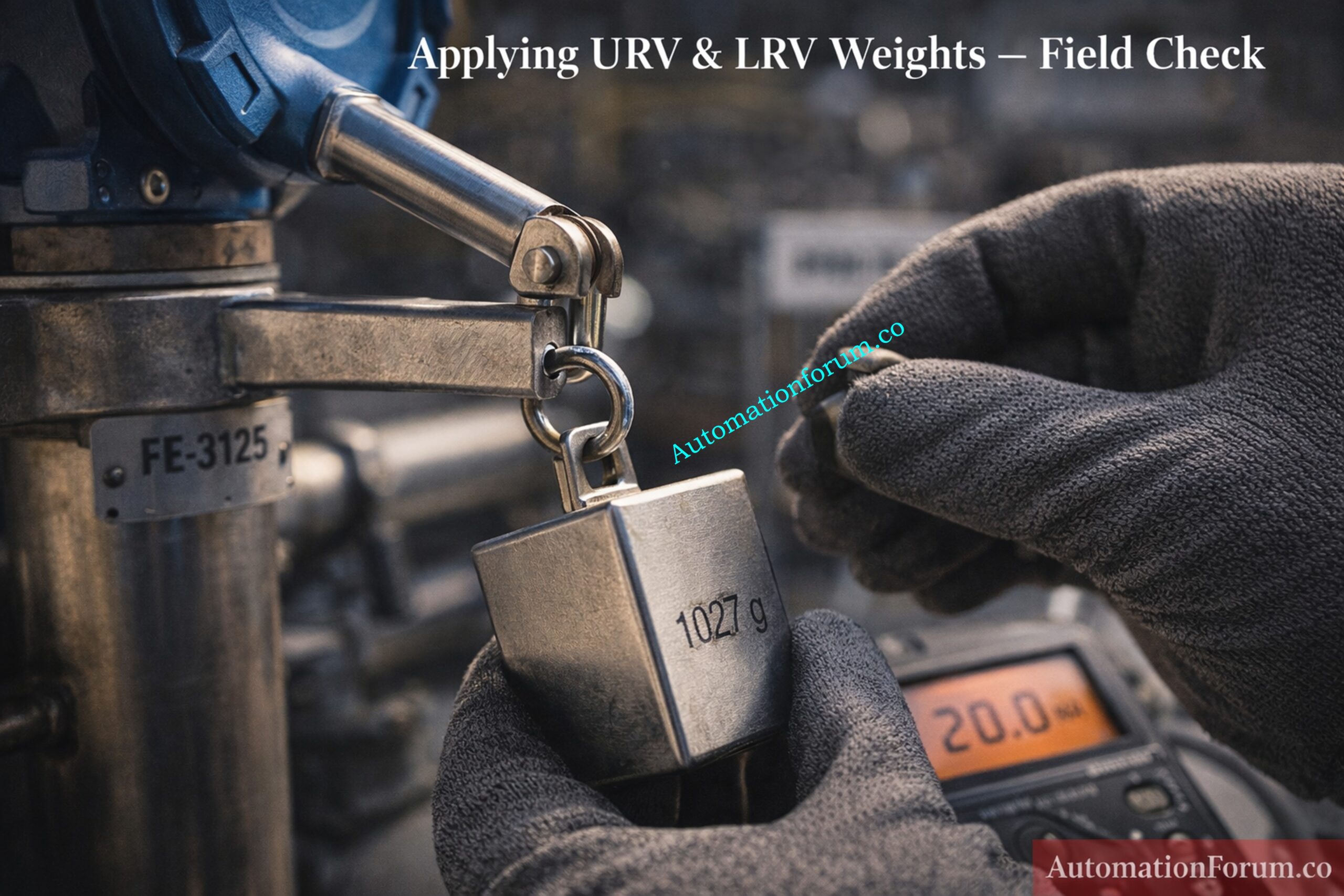 Dry Calibration of Displacer Level Troll Using Weight Loss Calculator 3 ...