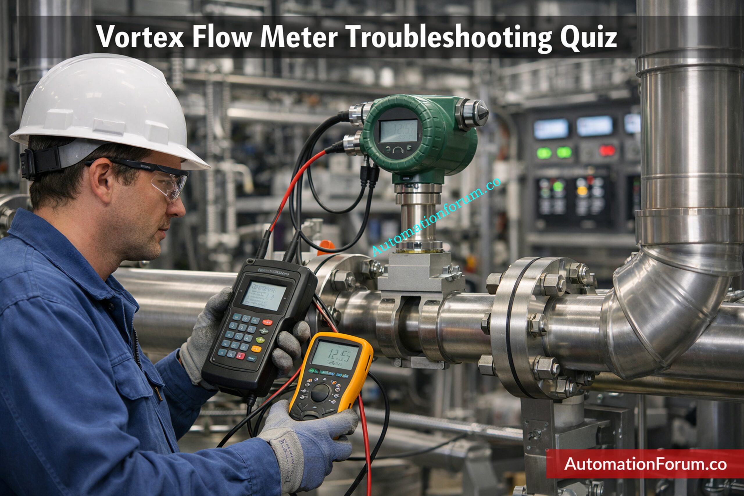 Vortex Flow Meter Troubleshooting - Transmitter Diagnostic Quiz for ...